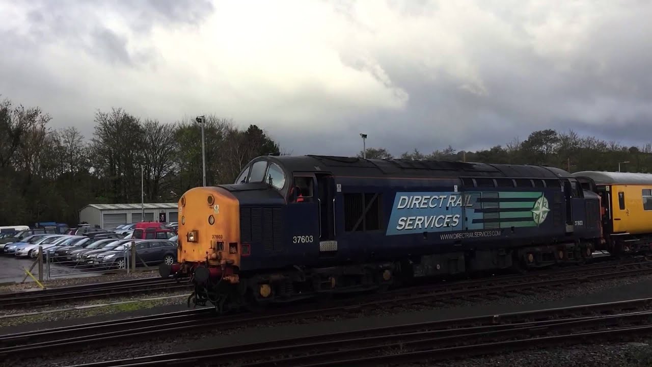 **CLAG** DRS Class 37 departing Exeter TMD with Clag - YouTube