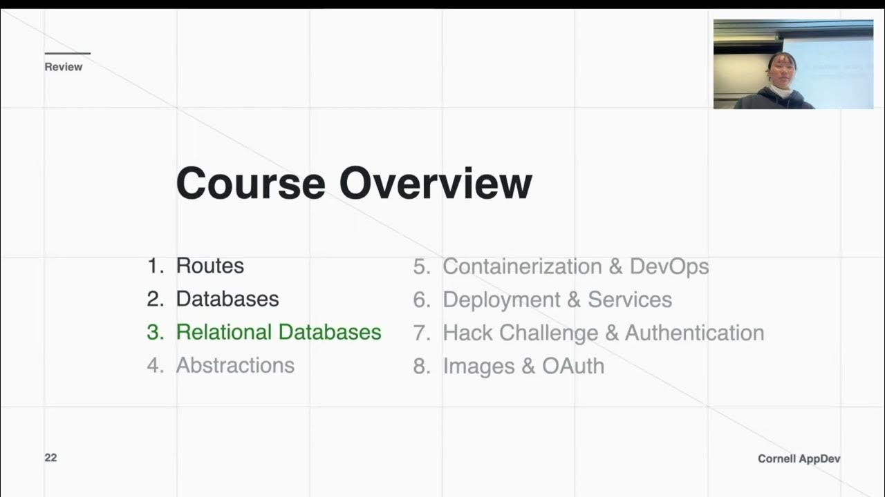 Intro to Backend Development: Lecture 3 - Relational Databases - YouTube