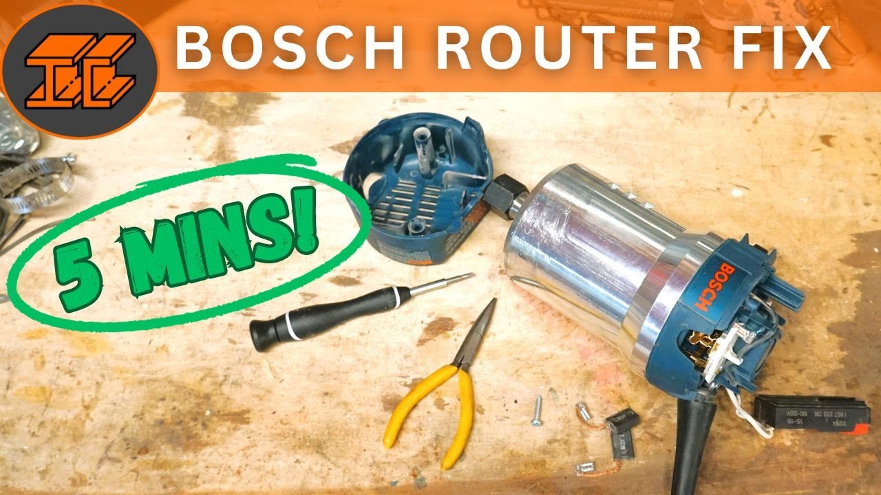 SUPER EASY Fixes If Your Bosch Router Won't Work - Brushes and On/Off ...