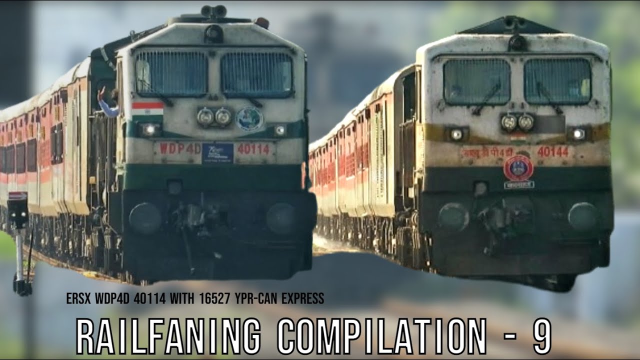 Railfanning Compilation -9 | ERSX WDP4D AND KYDX WDP4D with LHB Trains ...