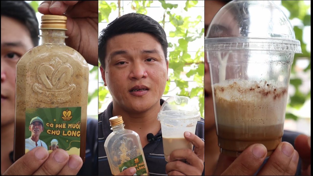 So Sánh Cà Phê Muối Chú Long Và Cà Phê Muối Bán Rong - YouTube