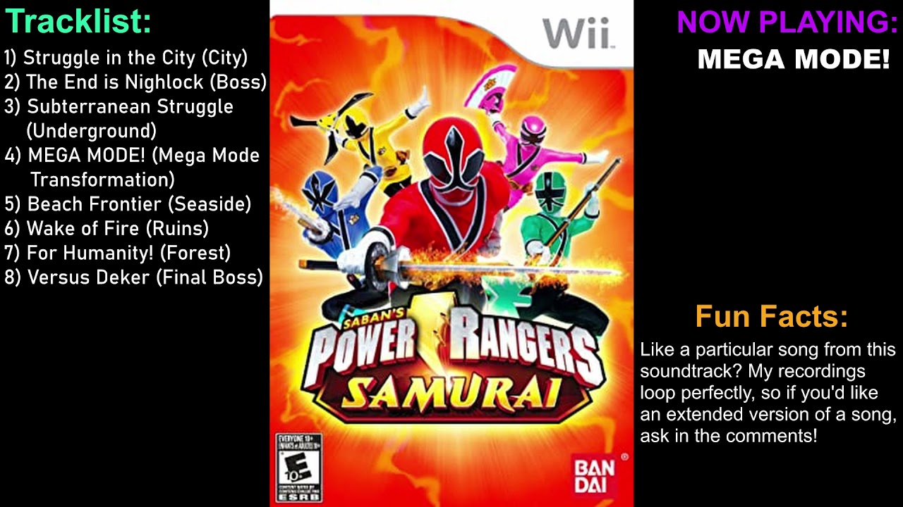 The Coolest OST You've Never Heard: POWER RANGERS SAMURAI (Wii ...