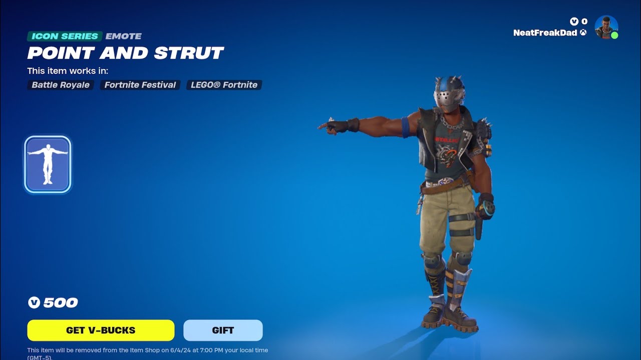 Fortnite Item Shop 06/01/24 New Point And Strut Emote! - YouTube