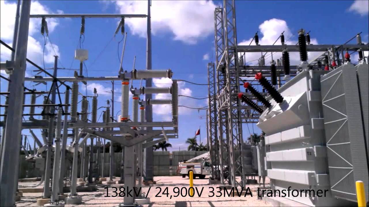 Energizing 138,000 volt transformers - YouTube