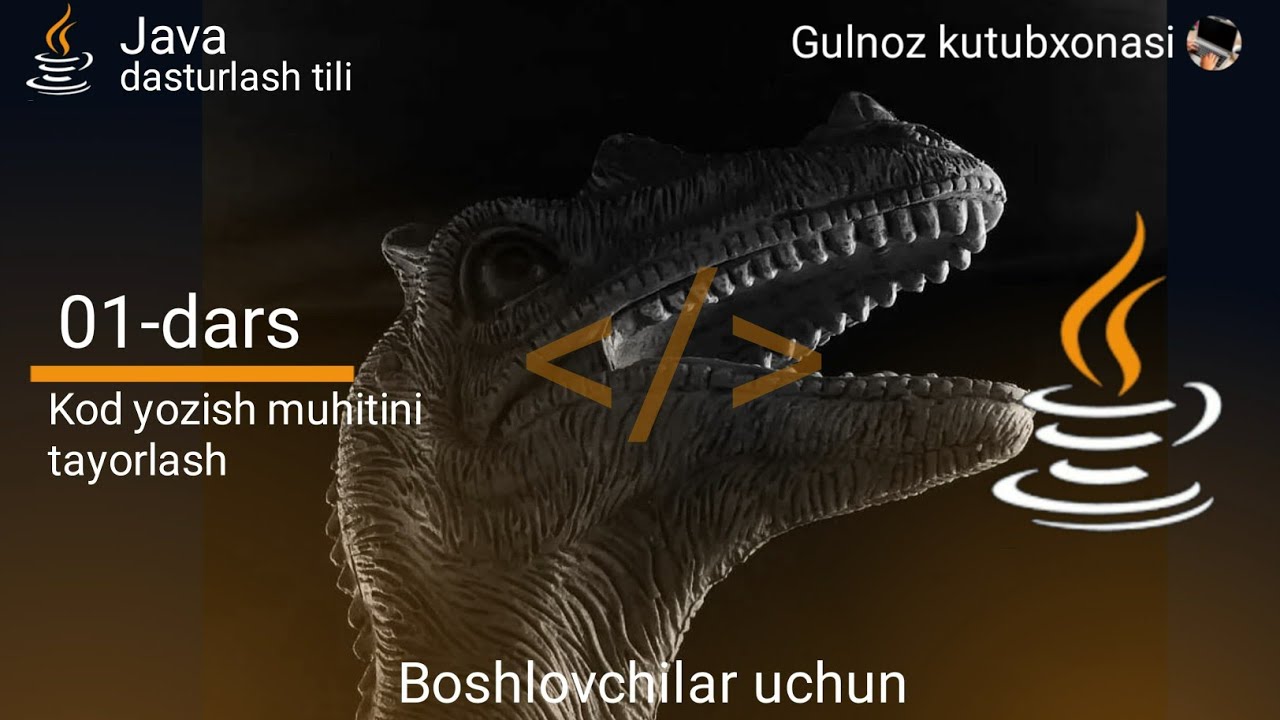 Java 1-dars | Kod yozish muhitini tayorlash - YouTube