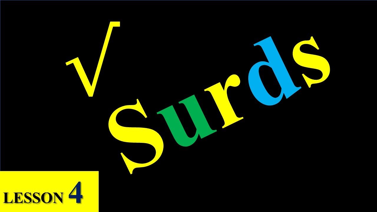 Conjugate Surd and Rationalization of Surds | Surds Lesson 4 - YouTube