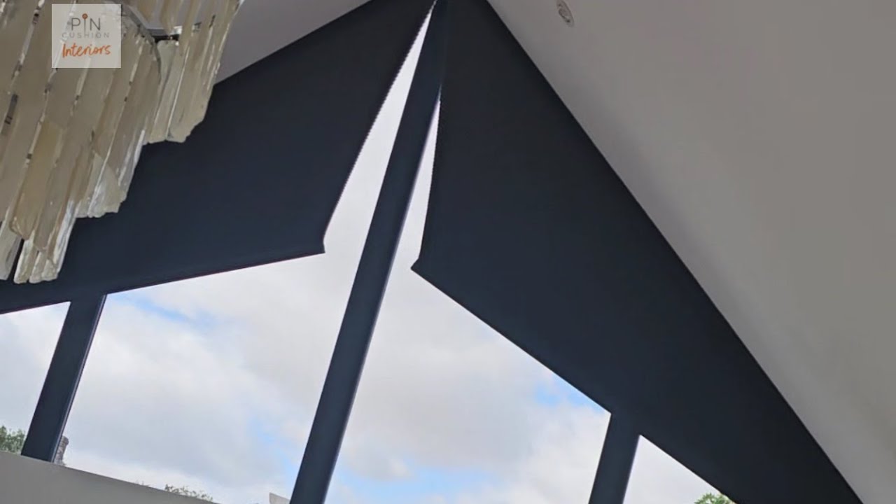 Apex pleated blind remote controlled STUNNING!!! - YouTube