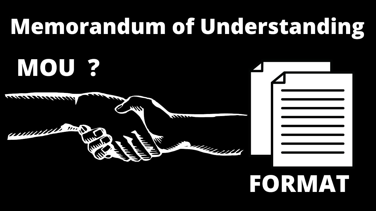 what is memorandum of understanding || mou kya hai || mou format|| mou ...
