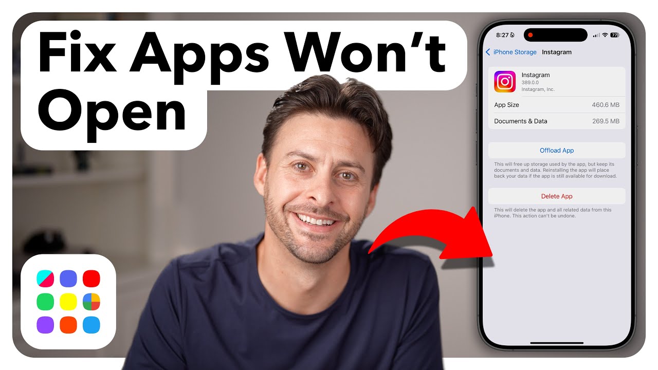 How To Fix iPhone Apps Not Opening - YouTube