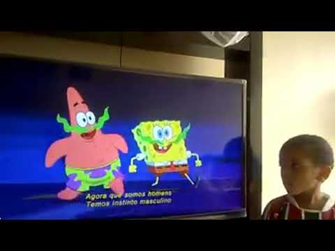 Bob Esponja calça quadrada Patrick e Dimitri coreografia d música já somos homens.
