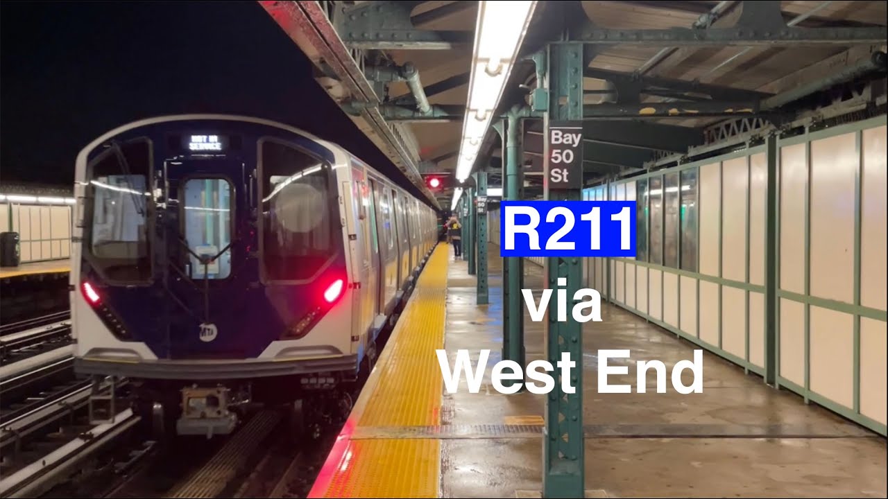 MTA IND Subway: R211 via West End - YouTube