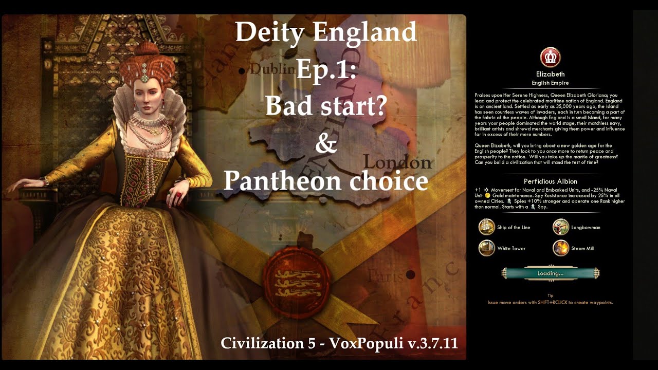 Civ 5 Vox Populi: Deity England - Ep.1: Bad start? & Pantheon choice ...