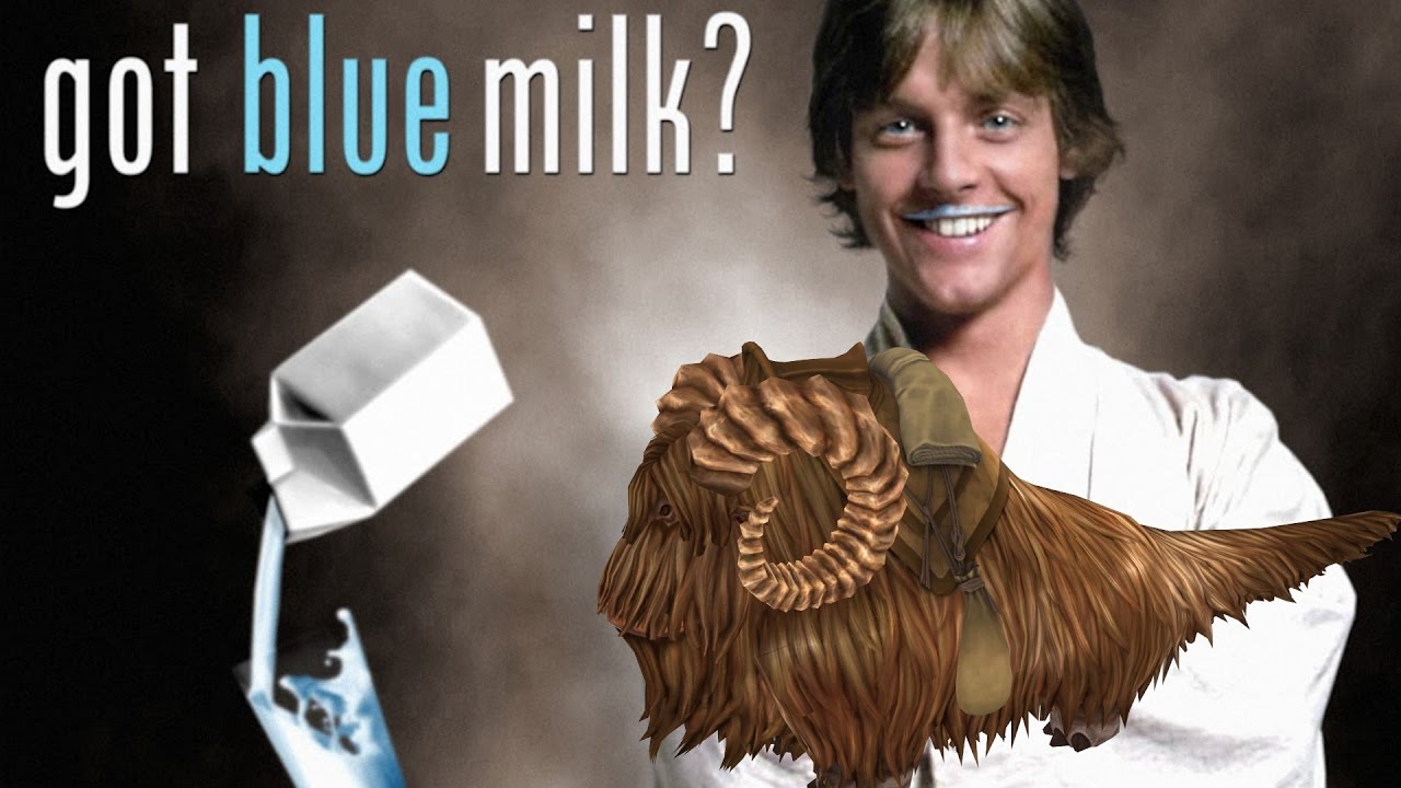 Star Wars Blue Milk (Bantha Milk) Milk Shakes - Let's Cook - YouTube