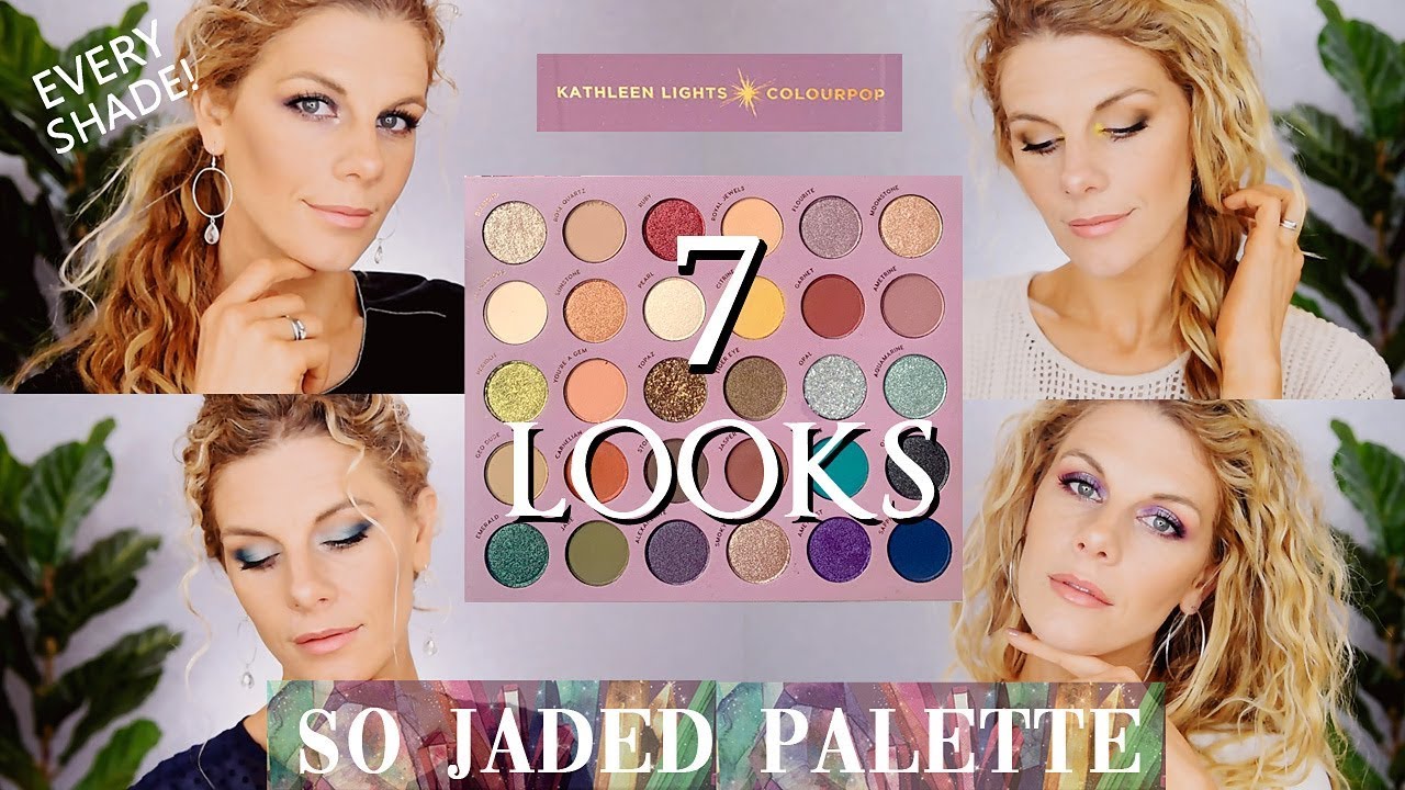 7 Looks | Colourpop SO JADED Palette | All 30 Shades! - YouTube