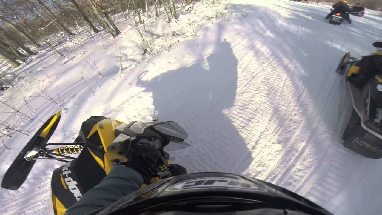 Snowmobile Crash - YouTube