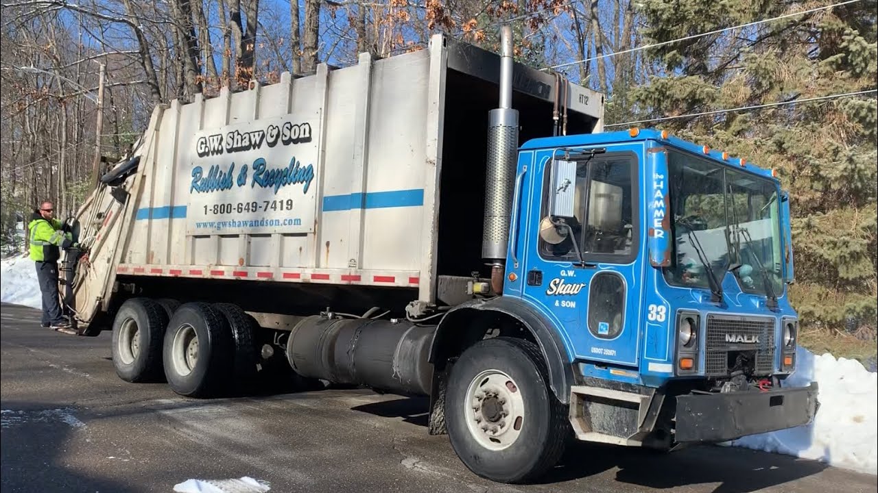 Shaw Rubbish & Recycling 33 ~ Mack MR Leach 2RII Packmaster Rear Loader ...