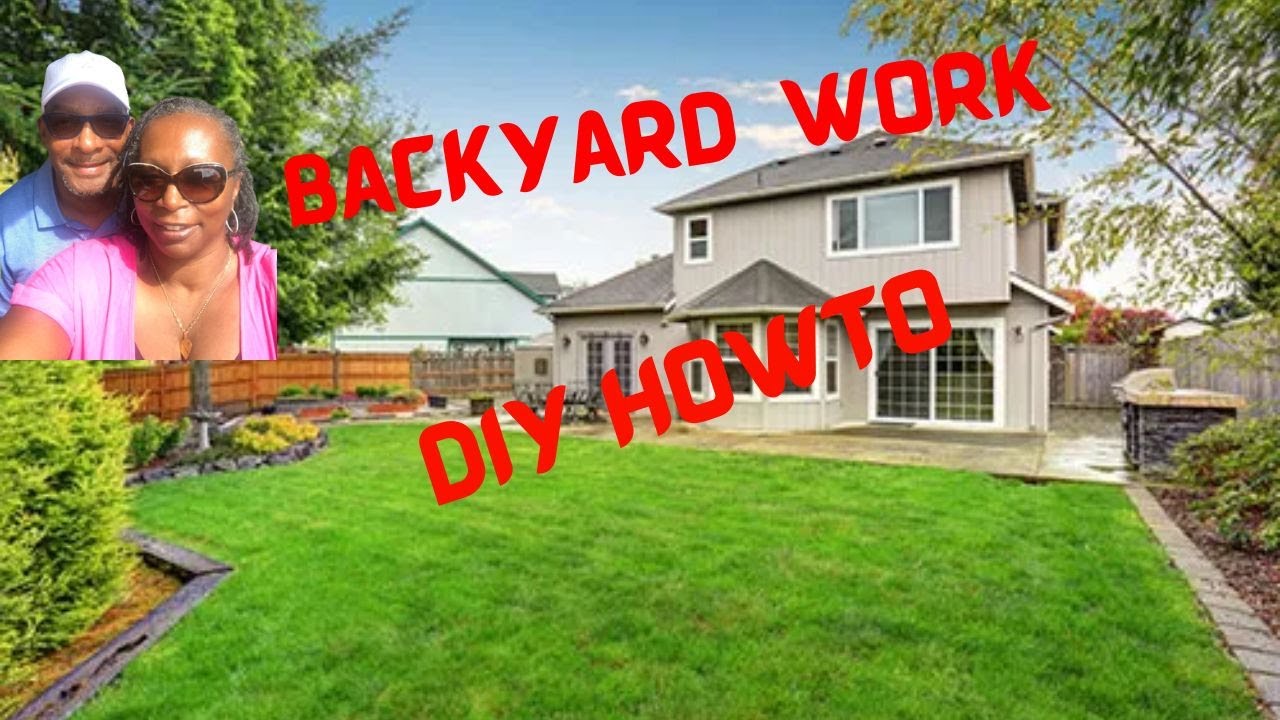 DAY IN THE LIFE DOING BACK YARD WORK #howto #dayinthelife #diy #everylifewithronrose #vlog - YouTube