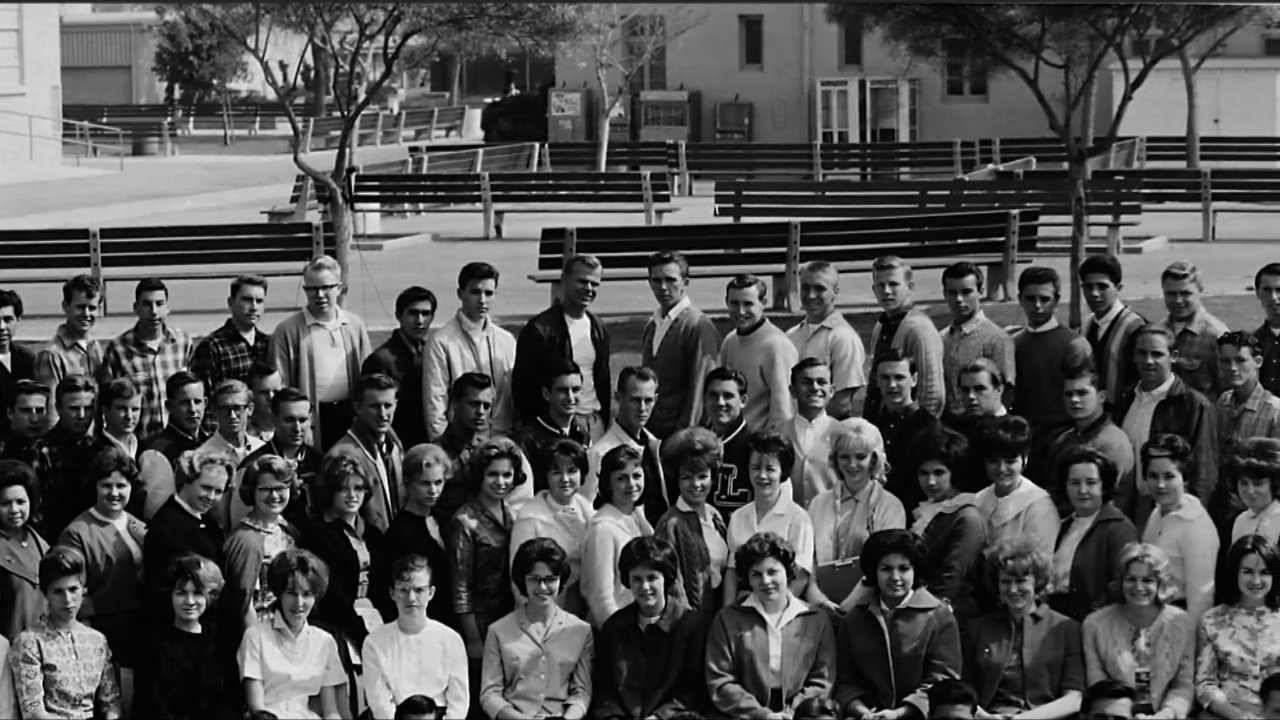 Leuzinger High School Class of 63 Panorama Redux - YouTube