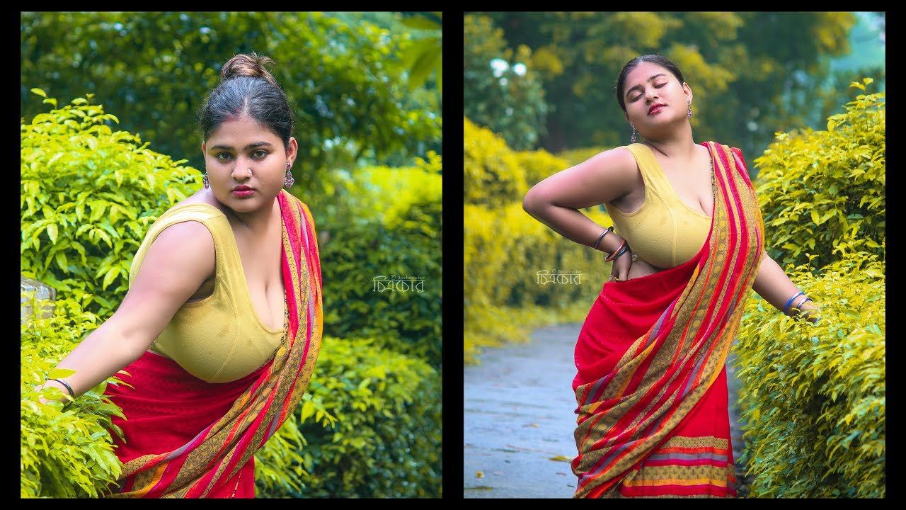 Megha's Extra Shots In Red Saree - YouTube