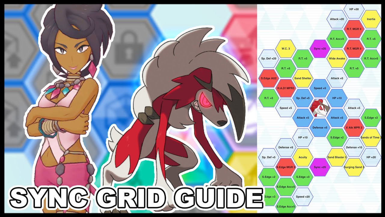 Best Olivia & Lycanroc Sync Grid Builds Guide! | Pokemon Masters EX ...