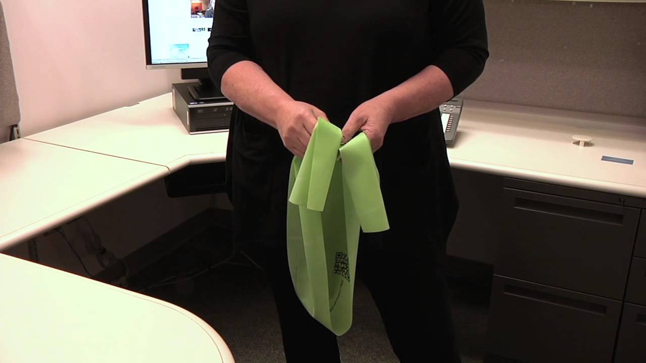 Deskercise - Using Dynaband for Leg Exercises - YouTube