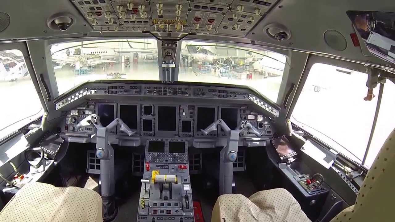 Go Pro Hero Inside Embraer Legacy 650 cockpit - YouTube