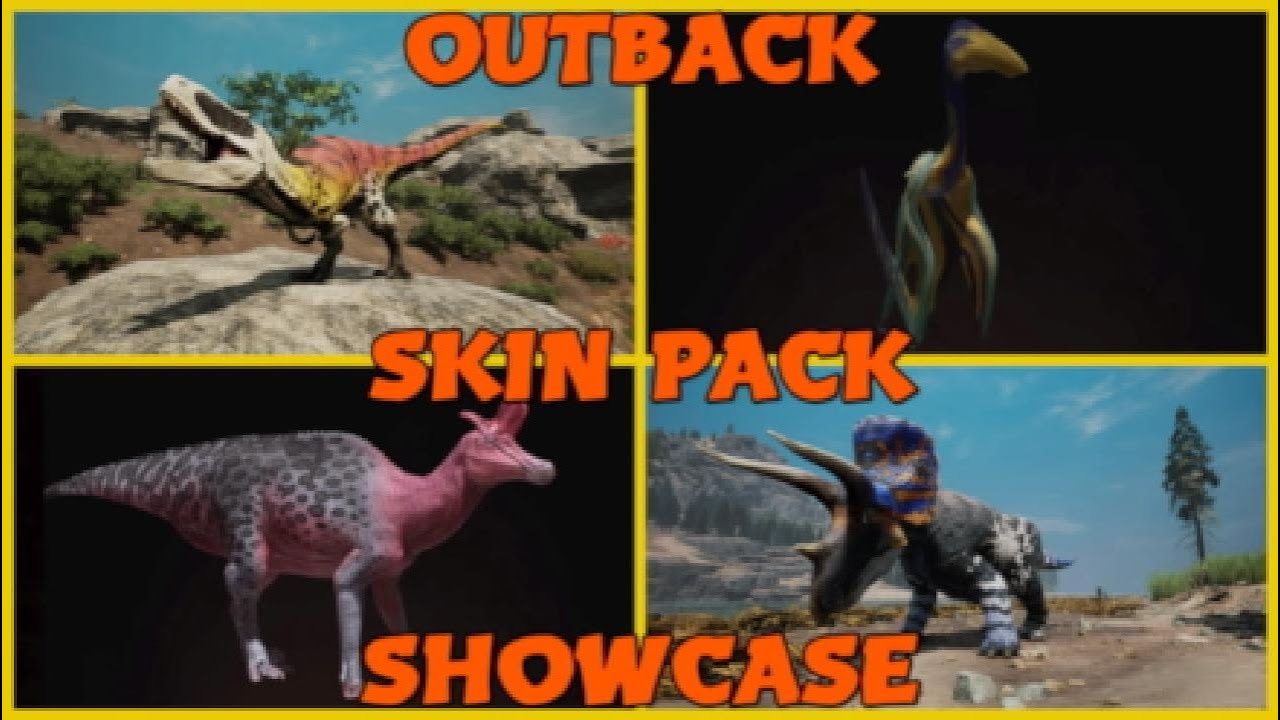 PATH OF TITANS OUTBACK SKIN PACK SHOWCASE - YouTube