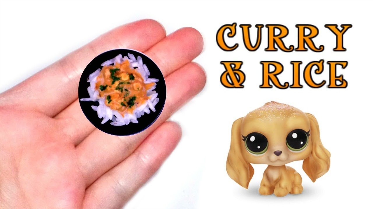 DIY Miniature Dinner 🍛 How to Make LPS Crafts, Doll Stuff & Miniature ...