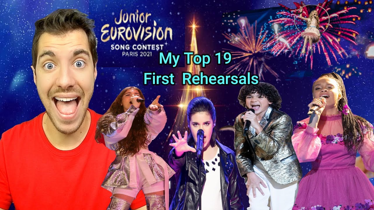 My Top 19 First Rehearsals Jesc 2021. Eurovision Junior 2021 (english ...