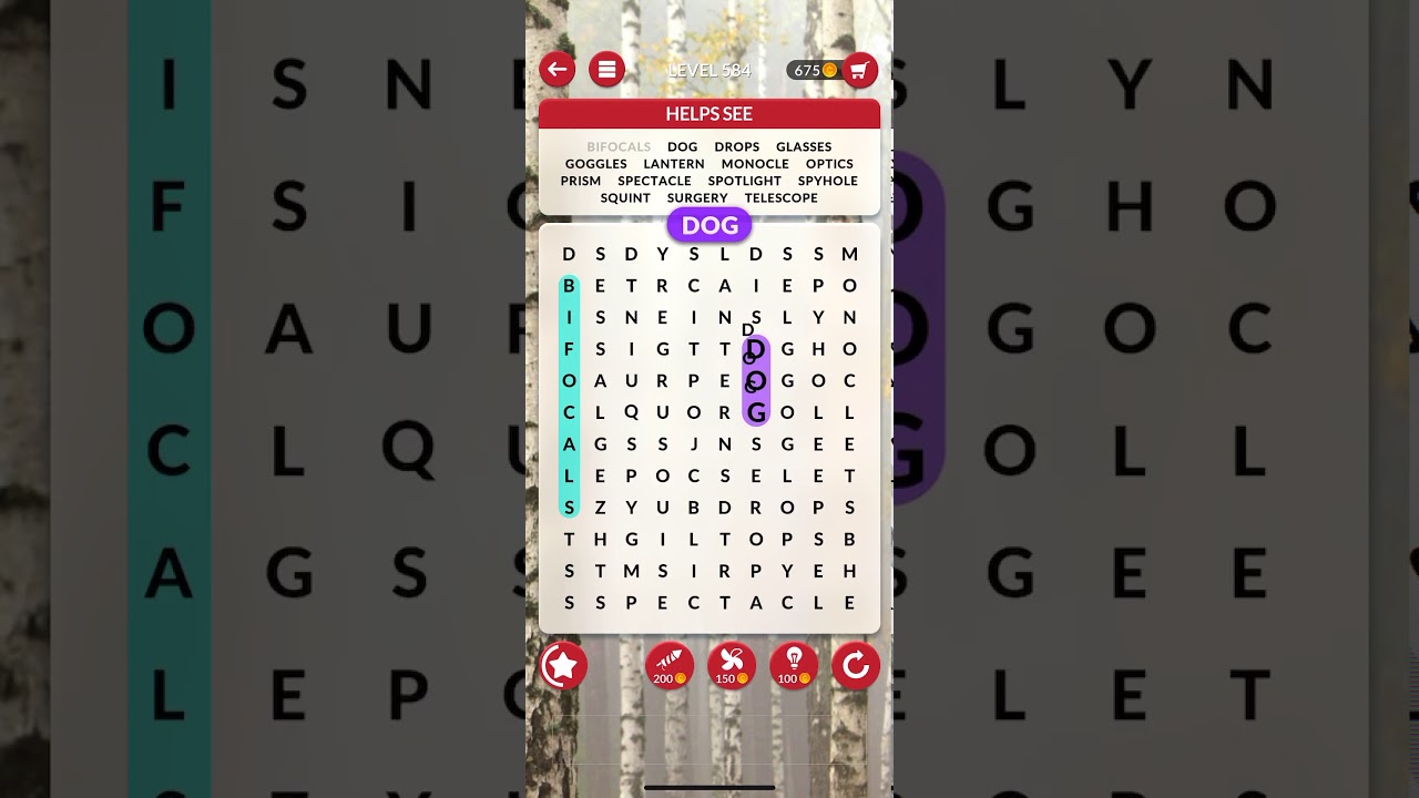Wordscapes Search Level 584 - YouTube