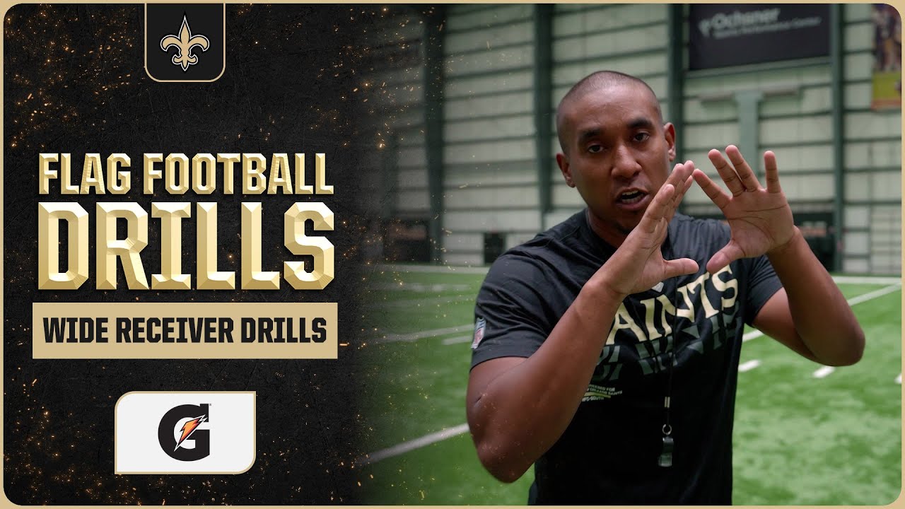 Wide Receiver Drills | NFL Flag Football Drills - YouTube