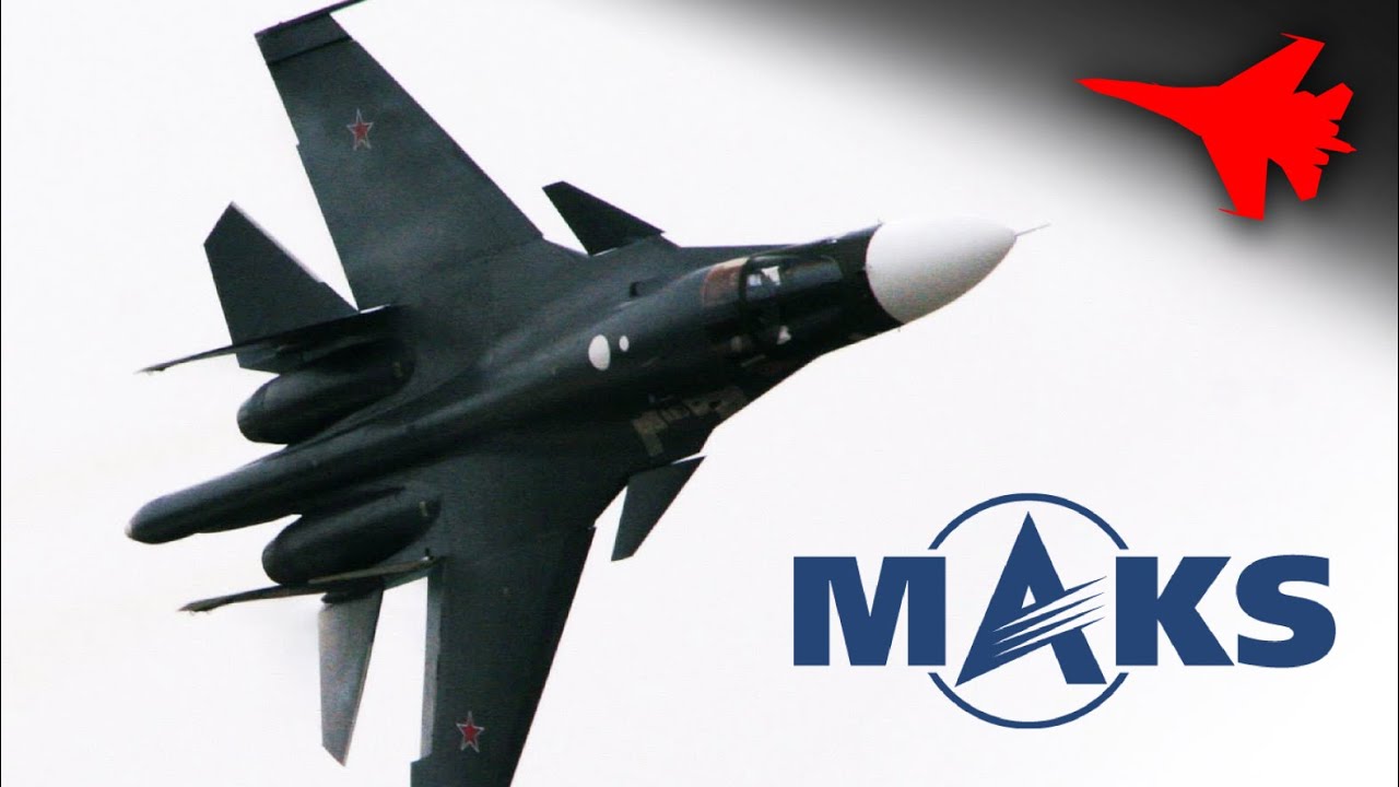 SU-34 'HELLDUCK' Fighter Bomber Demo Flight! ️ MAKS 2013 [Remastered] - YouTube
