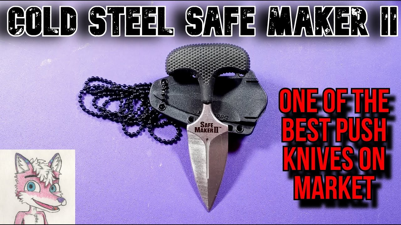 Cold Steel Safe Maker II Fixed Blade Push Knife - Review - YouTube