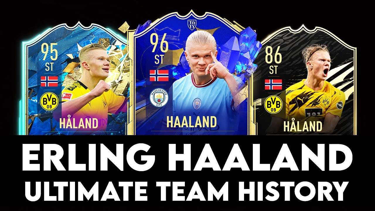 HAALAND FIFA ULTIMATE TEAM HISTORY - HAALAND ALL CARDS - FIFA 18 - FIFA ...
