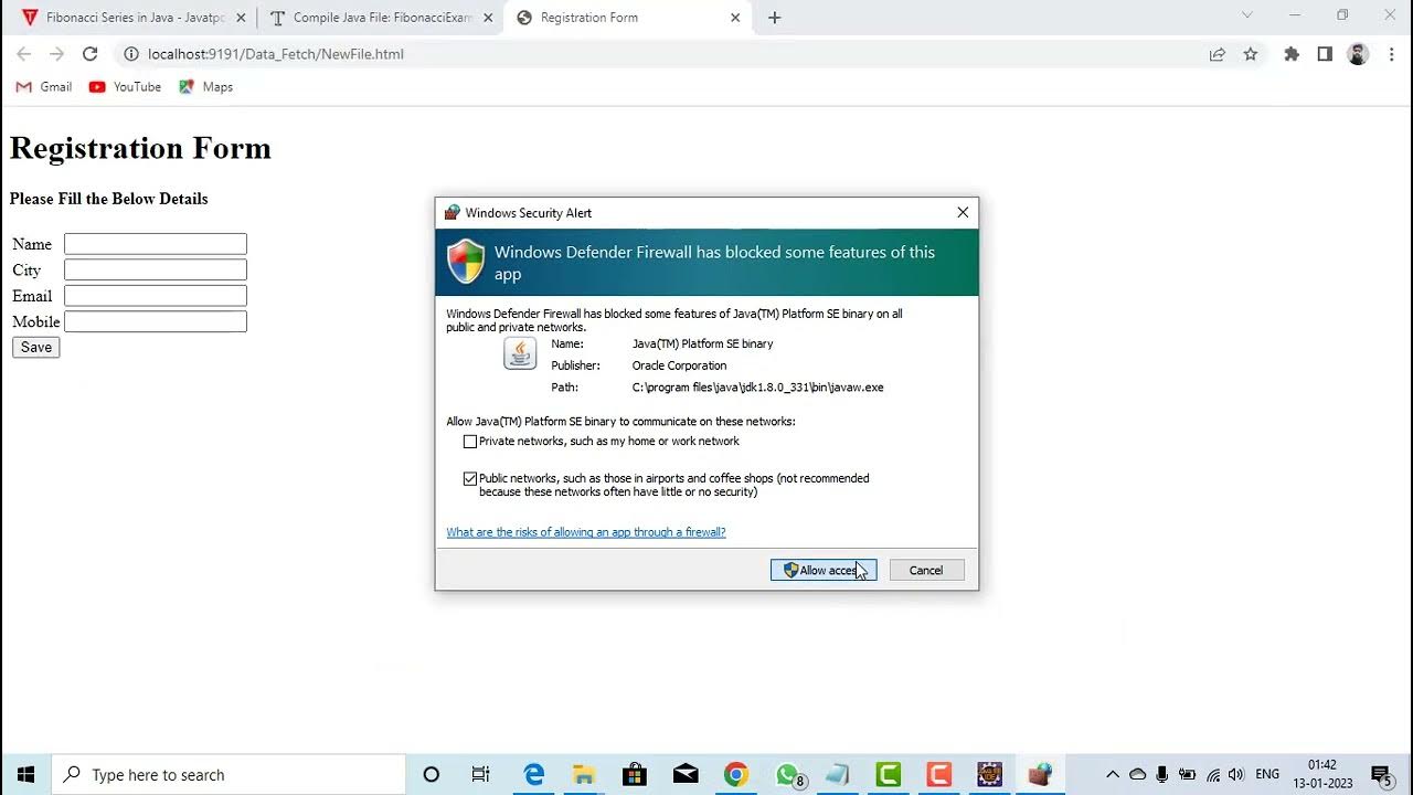 Simple Code of Servlet and HTML form - YouTube