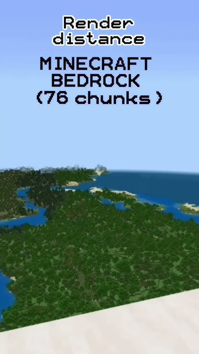 render distance Minecraft bedrock vs Minecraft java #minecraft # ...