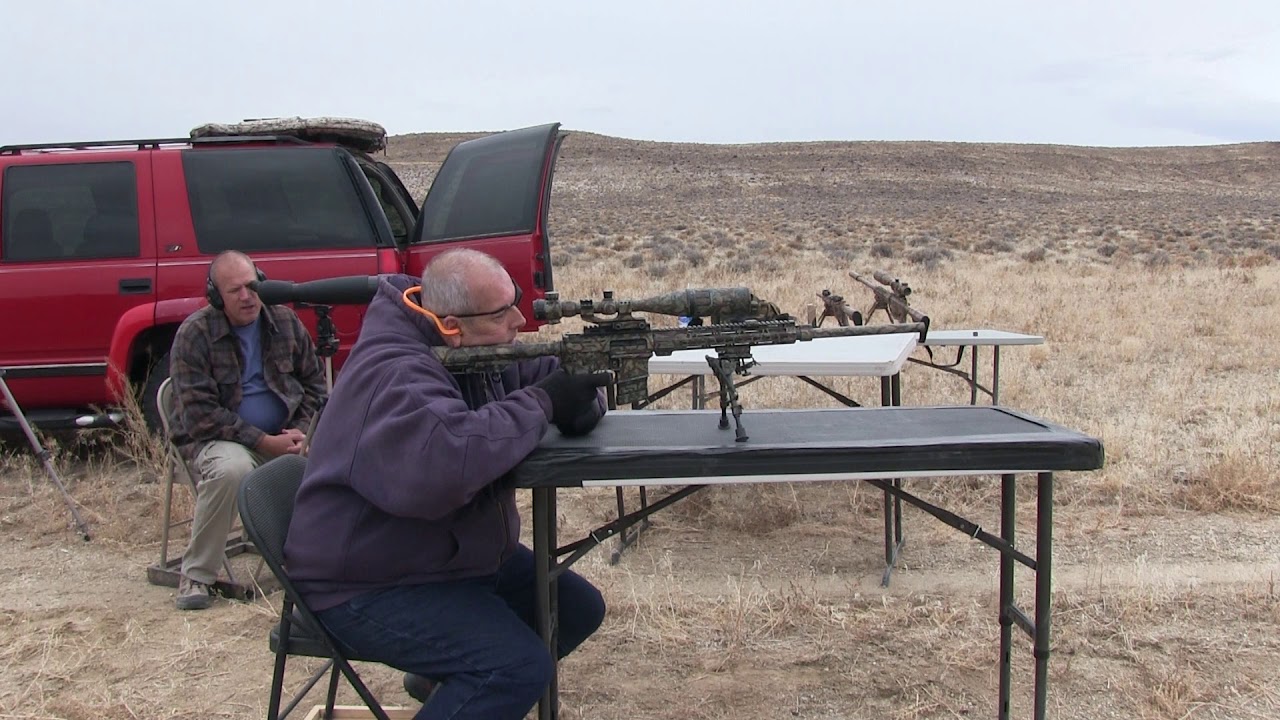 Carl shooting his 24 inch AR15 at 1000 Yards - YouTube