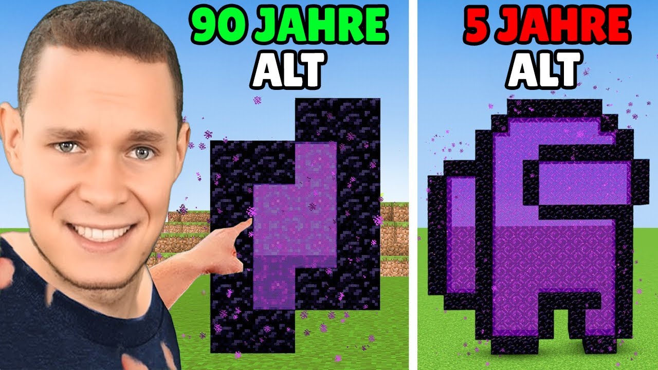 MINECRAFT DINGE in VERSCHIEDENEN ALTERSSTUFEN! - YouTube
