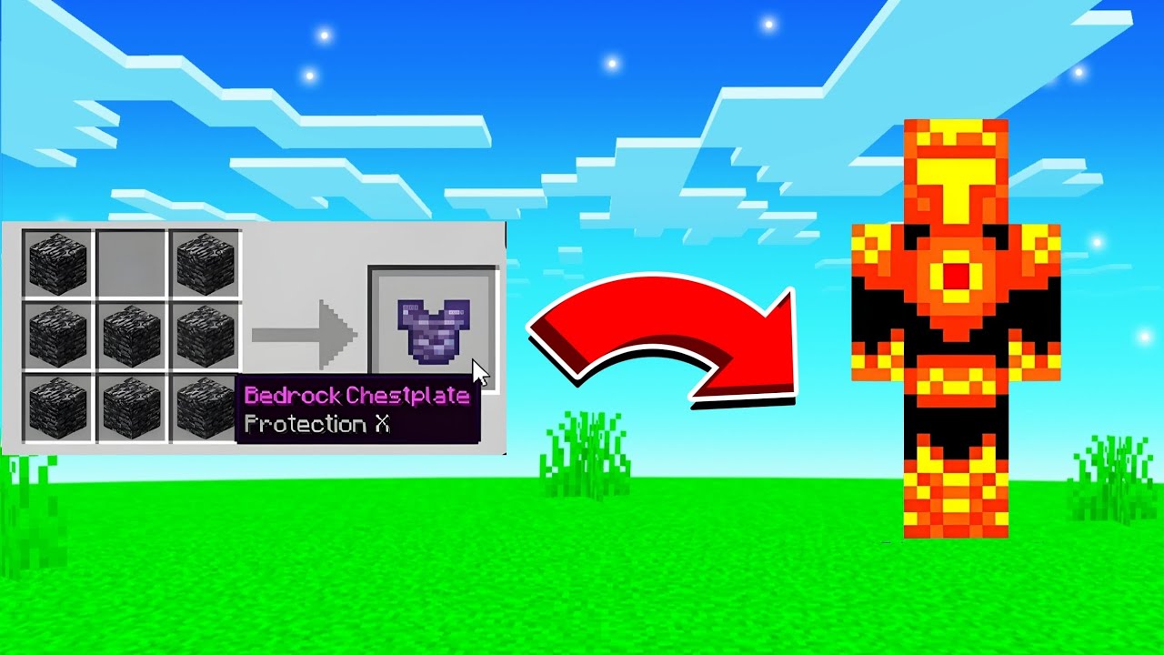 Minecraft but I have super op flame armour 😱😱😱 - YouTube