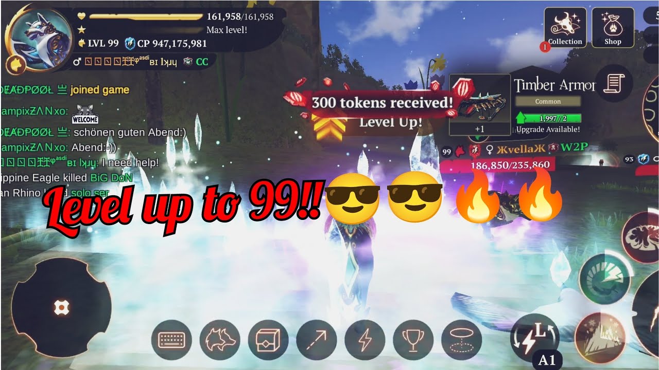 The wolf || Finally level up to 99!! 🥳🥳 || Reinforce legendary artifact ...