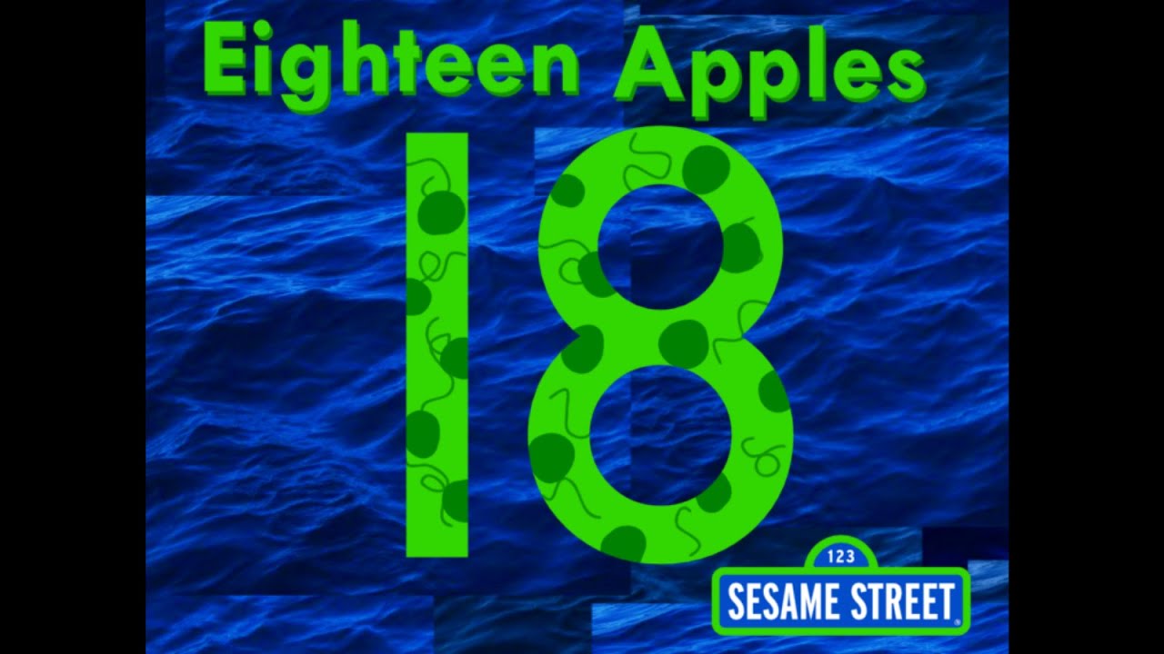 Sesame Street- Blue Sky Backgrounds: 18 Apples - YouTube