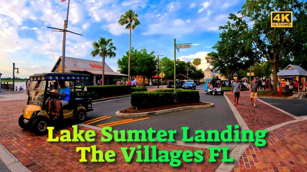A Peek at Lake Sumter Landing on a Saturday Night in The Villages FL ...