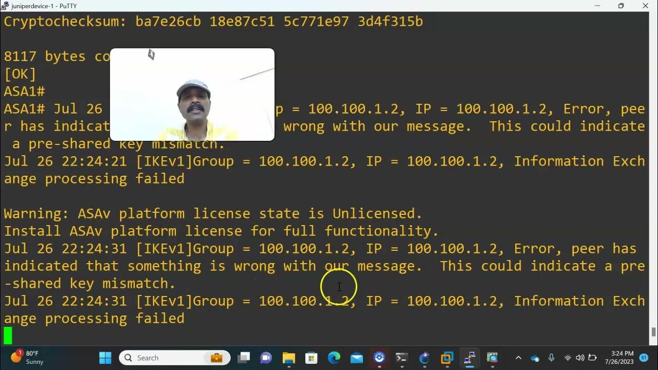 ASA Firewall_Debug IPSEC MM WAIT MSG6 - YouTube