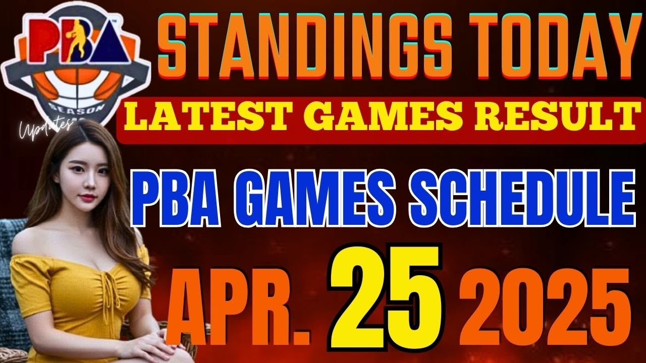 PBA STANDINGS TODAY as of April 24, 2025 | pba games updates | pba ...