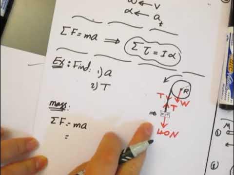 CH10/c Rotation of a Rigid Object About a Fixed Axis /فيزياء1 أحمد عوض الله - YouTube