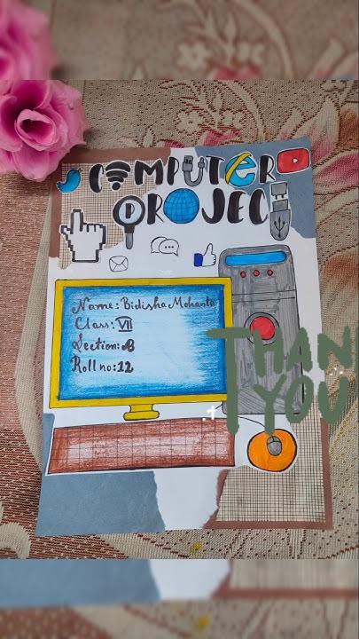 New Computer Project Front Page Design 📓📝 #art #diy #drawing #ytshorts ...