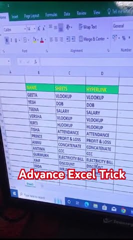 Excel Hyperlink करना सीखे / Advance Excel Trick #trending #excel #shortvideo #shorts - YouTube
