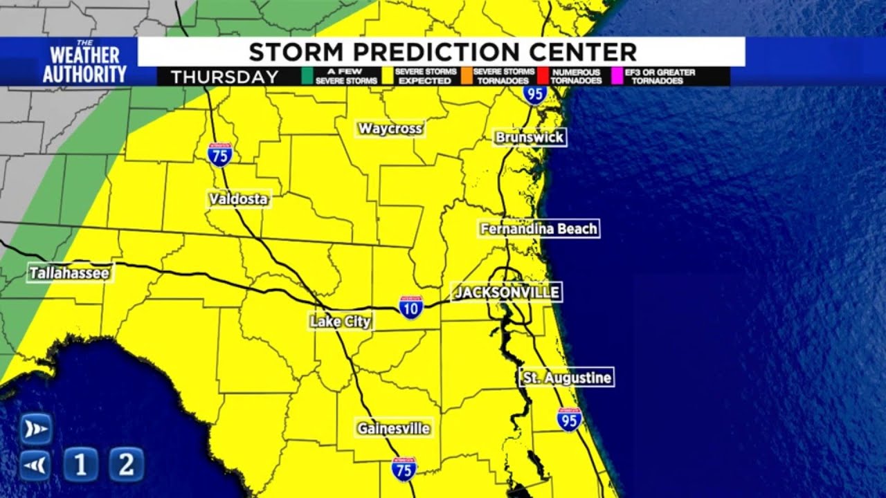 Update on cloud cover today and the threat for storms later this week ...