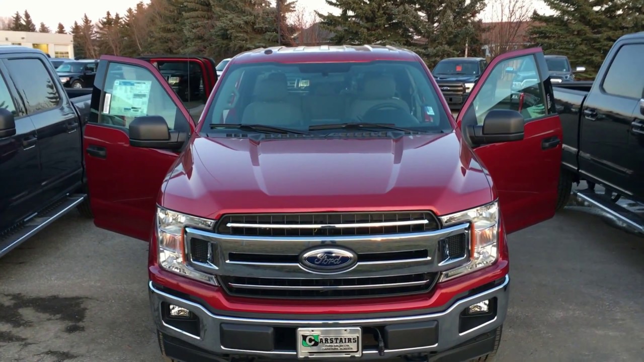 Red 2018 Ford F150 XLT Supercab 4x4 SPECS and walk around brought to ...