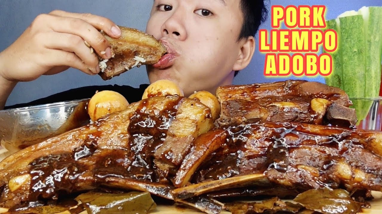 PORK LIEMPO ADOBO MUKBANG| Pork Adobo Mukbang| Pinoy Mukbang| Mukbang ...
